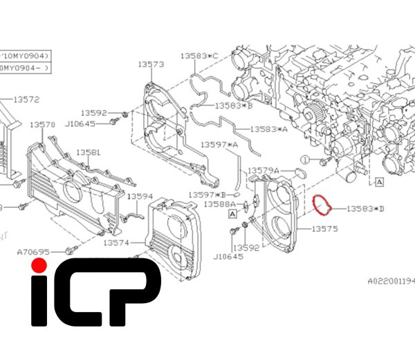 Foam Seal Timing Belt Rear Cover 13583AA290