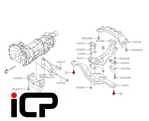 BoltFront Gearbox Crossmember
