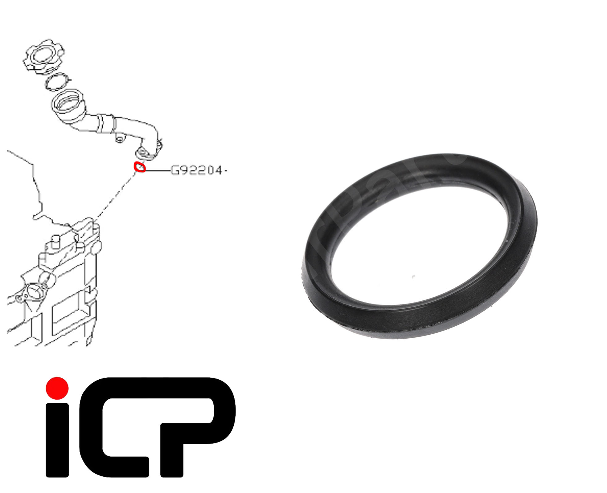 subaru ej engine oil filler duct fitting kit SBEN246