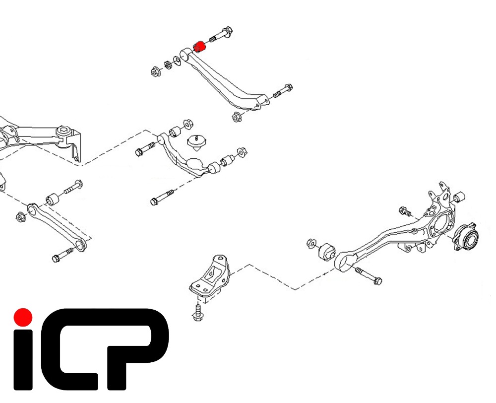 subaru legacy camber arm inner bush 20254AE010