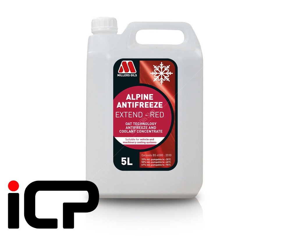 Alpine Antifreeze Coolant Extend Red Concentrate 5L