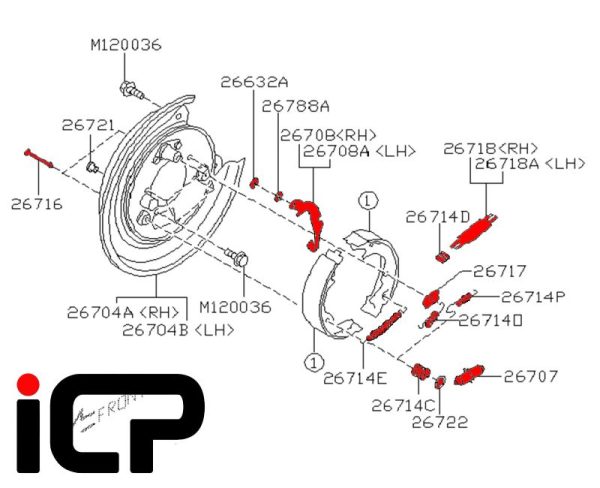 Handbrake Assembly Rebuild Kit