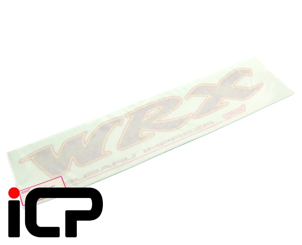 WRX STi Boot Lid Sticker Blue/Green/Yellow With STi In Pink ...