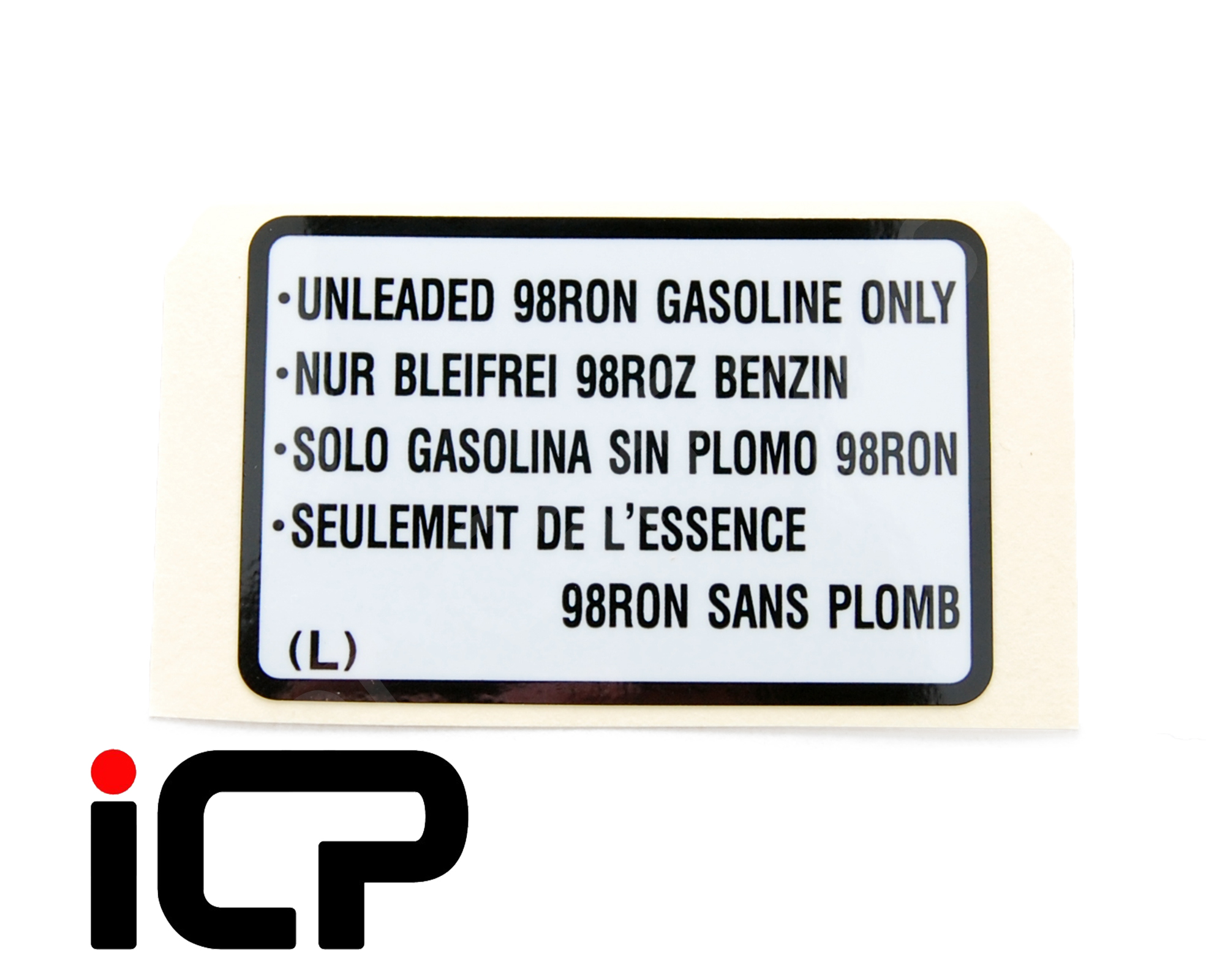 Fuel Octane Warning Sticker 98Ron 10024AA190