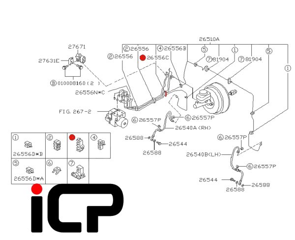 Brake Pipe 4 Way Connector Clip - Import Car Parts