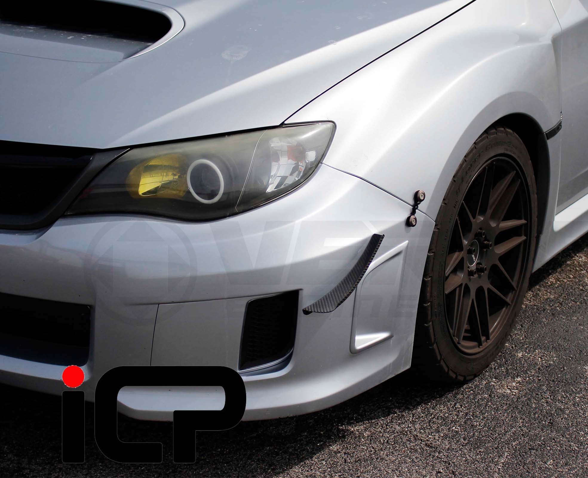 Front Carbon Fibre Canards Anti Dive Plates - Import Car Parts