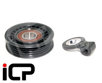icp subaru a/c air con tensioner pulley with adjuster bracket