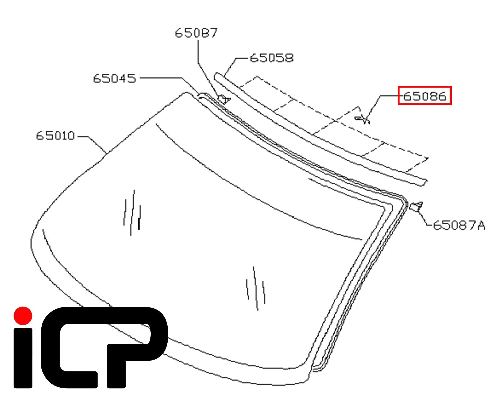 genuine subaru roof trim moulding clip set
