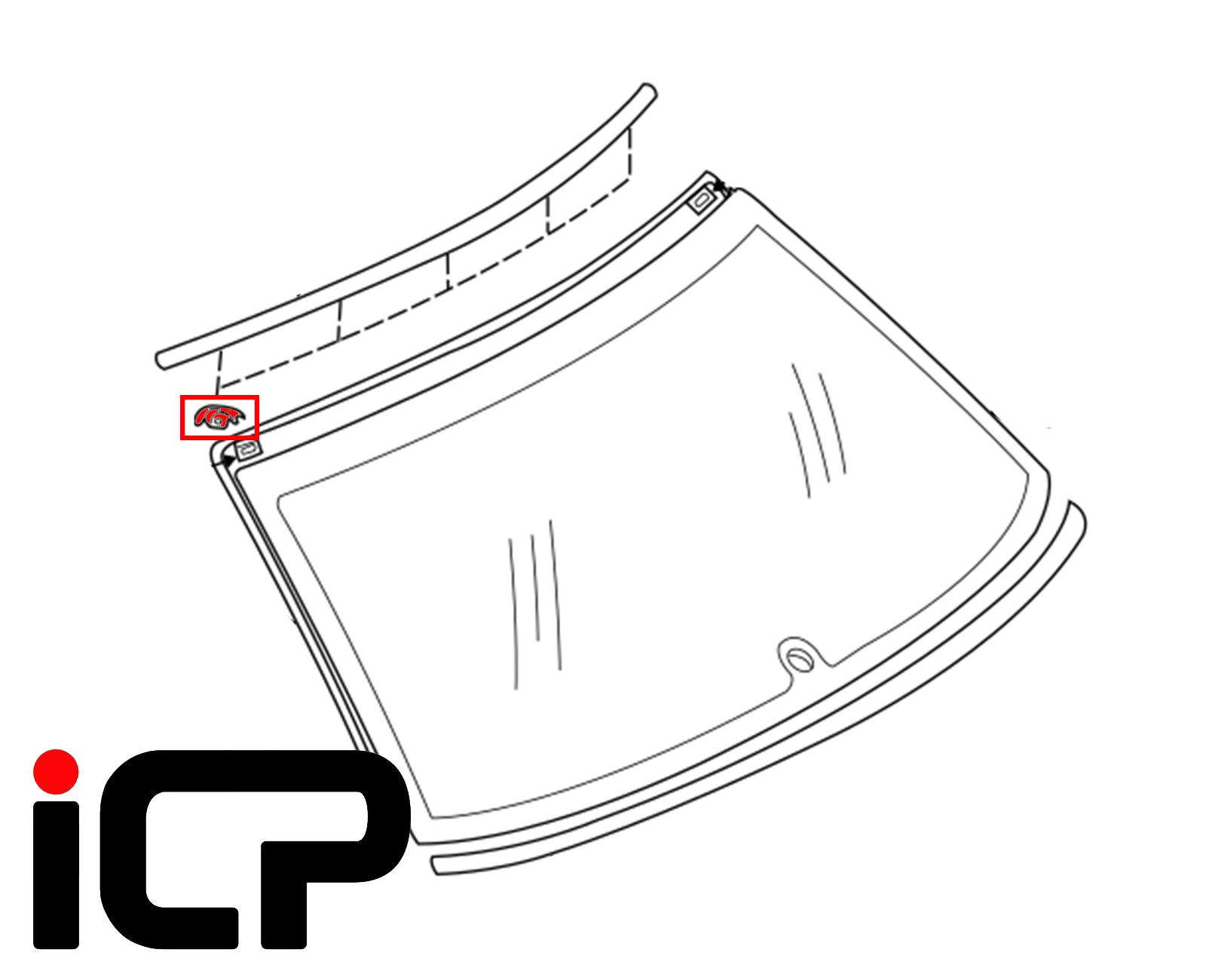 genuine subaru roof trim moulding clip set