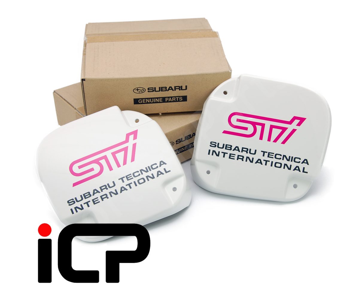 STi Front Fog Light Covers White - Import Car Parts