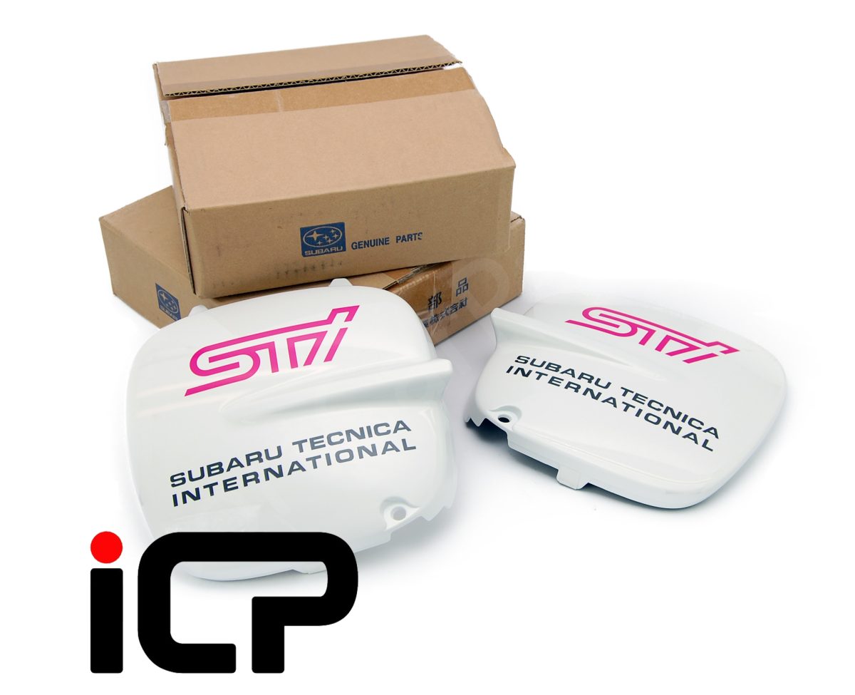 STi Front Fog Light Covers Pure White - Import Car Parts