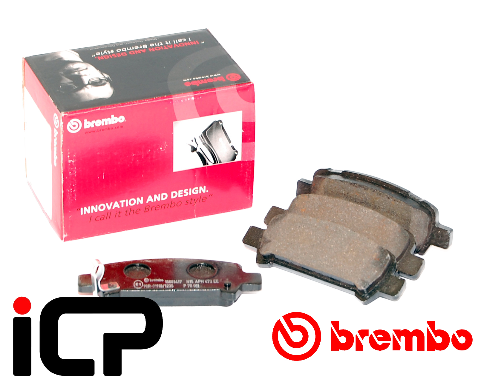 Rear Brake Pad Set 1 Pot Caliper