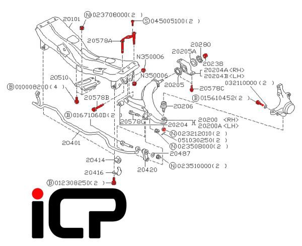 Full Suspension Chassis Bolt Kit - Import Car Parts