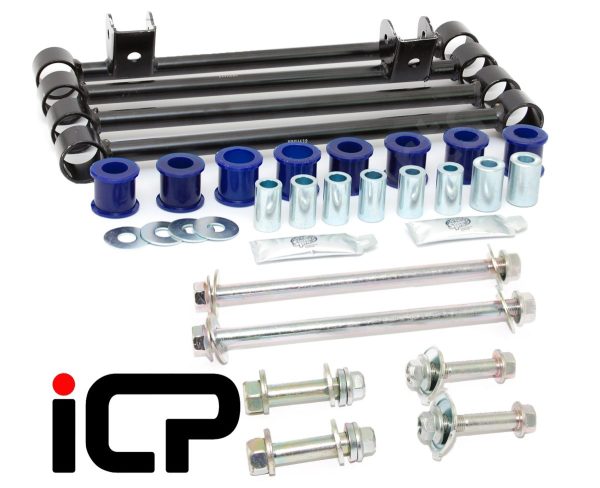 icp subaru rear lateral link arms bolts superpro uprated bushes