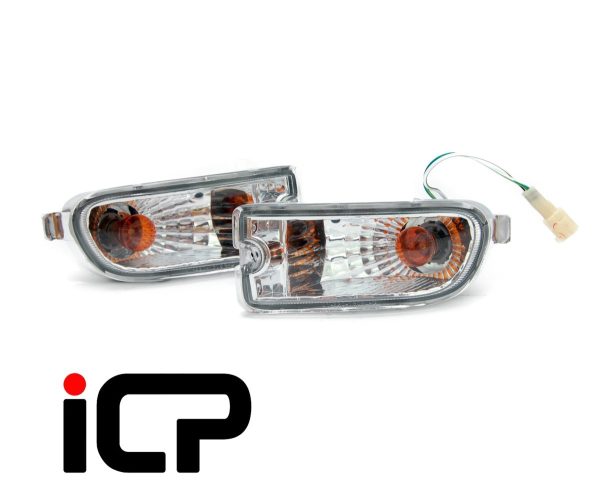 ICP Front Bumper Crystal Clear Indicators Subaru Impreza 98-00