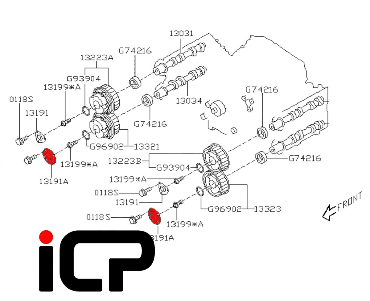 Exhaust AVCS Camshaft Pulley Cover - Import Car Parts