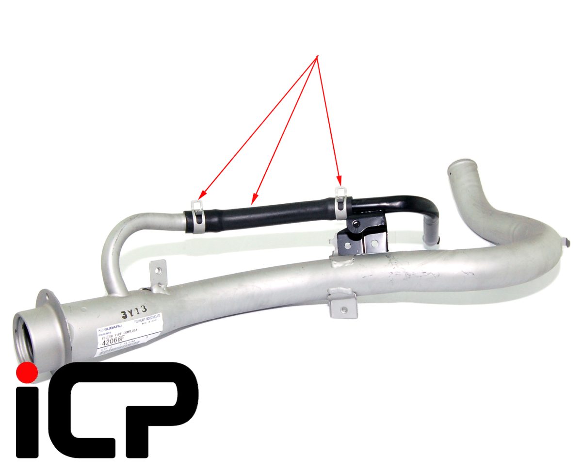 subaru fuel filler neck overflow vent pipe hose 42075AA200