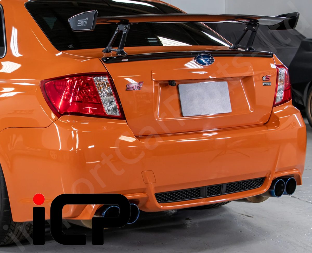 STi Type RA TS Rear Boot Lip Spoiler Unpainted - Import Car Parts