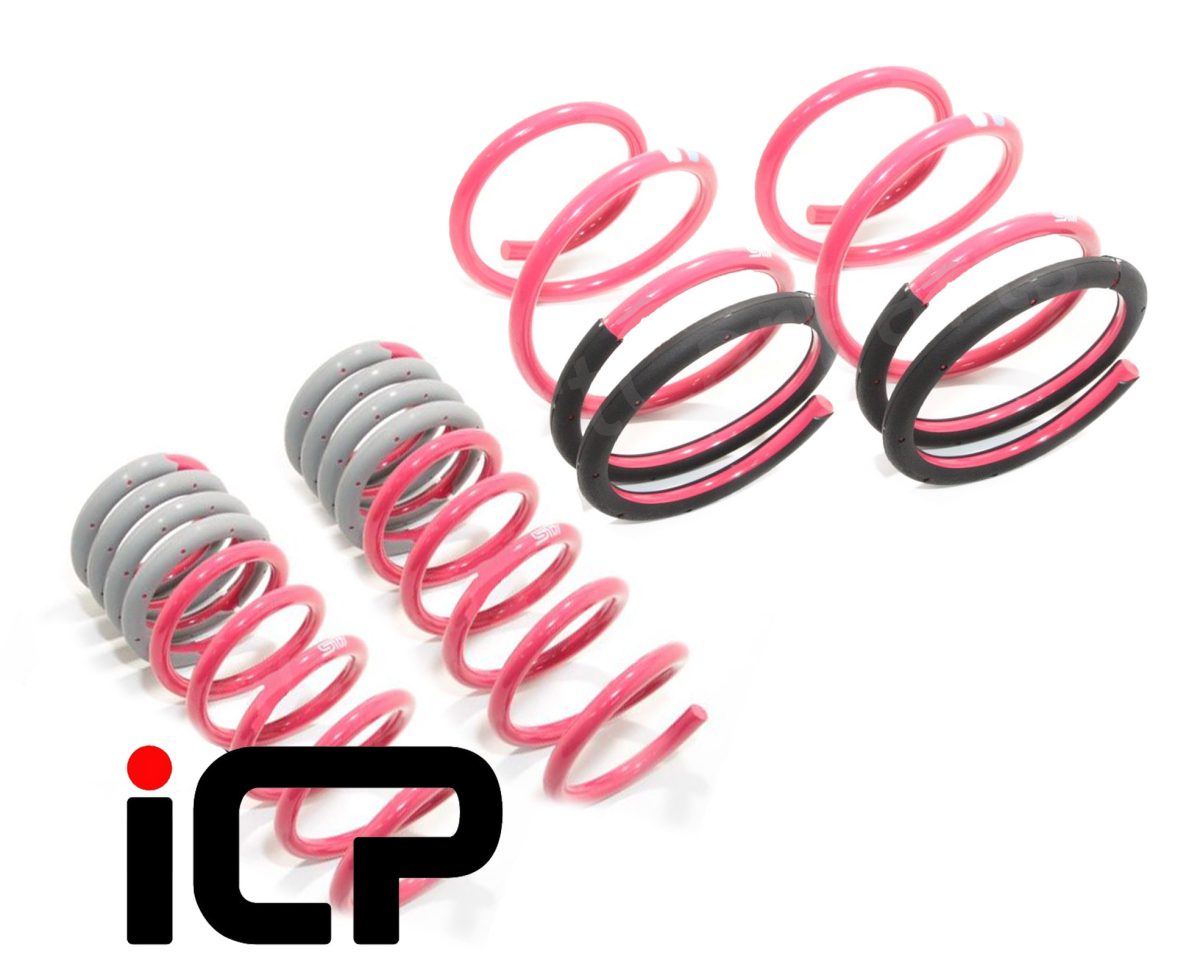 genuine sti impreza r205 pink coil spring lowering kit