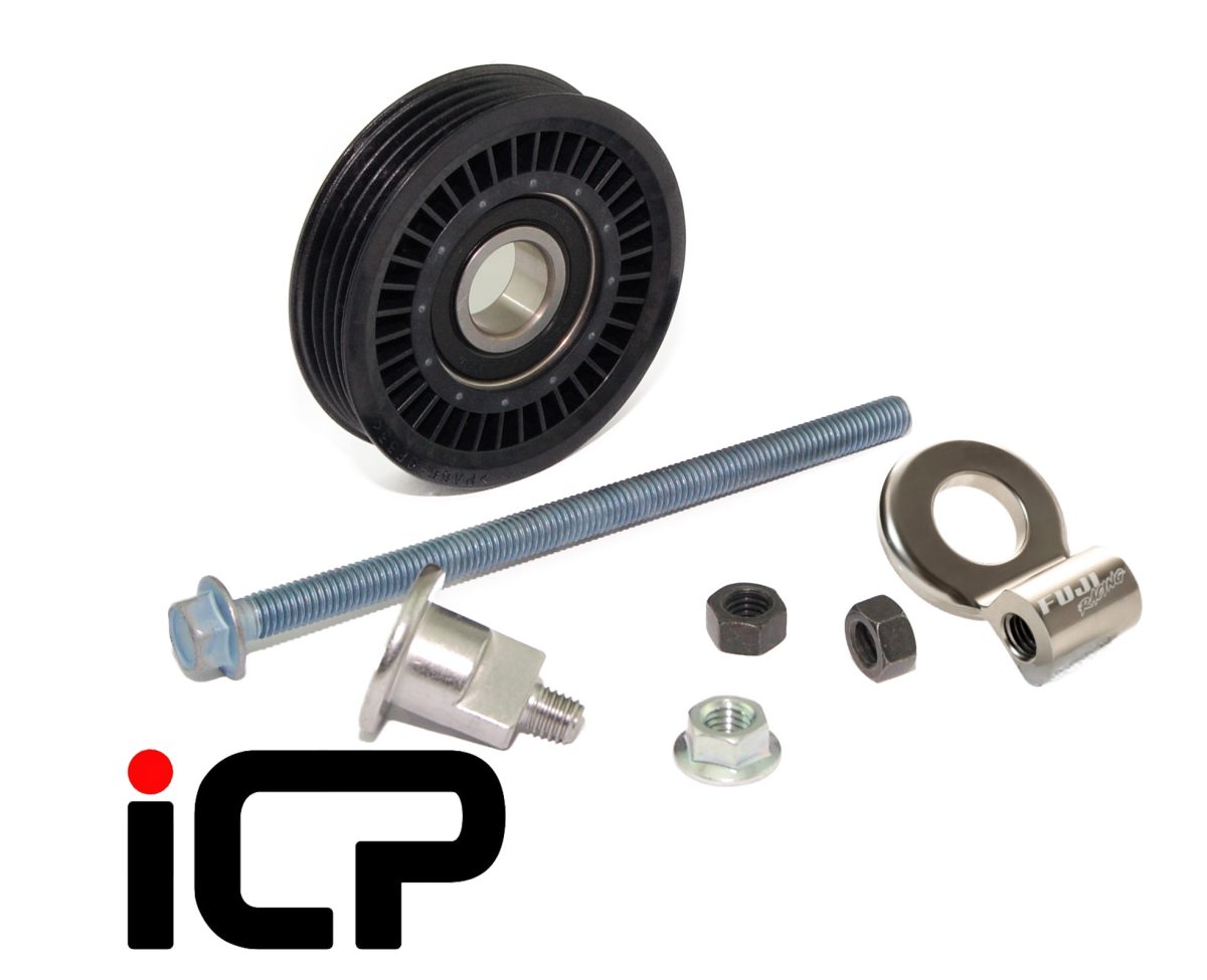 icp subaru a/c air con tensioner pulley billet rebuild kit