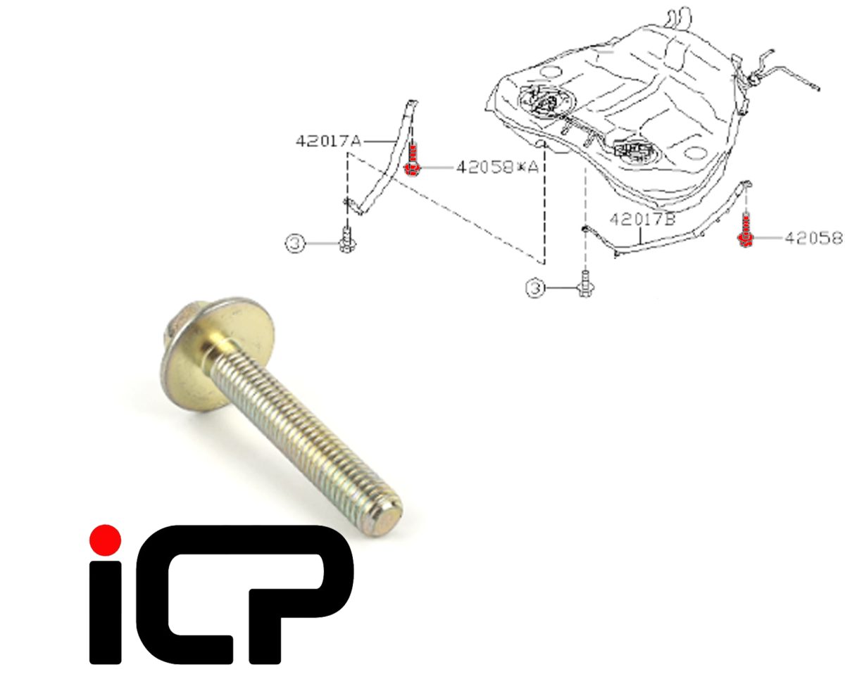 Fuel Tank Strap Rear Mounting Bolt - Import Car Parts