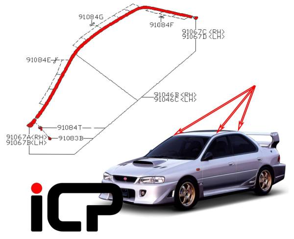LH Roof Trim Moulding Strip - Import Car Parts